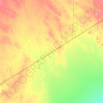 Mapa topográfico Sahara, altitud, relieve